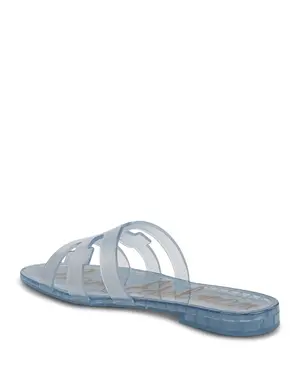 Sam Edelman Bay Jelly Slide Sandals - Azure Blue