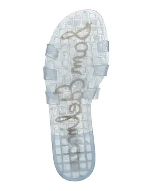 Sam Edelman Bay Jelly Slide Sandals - Azure Blue