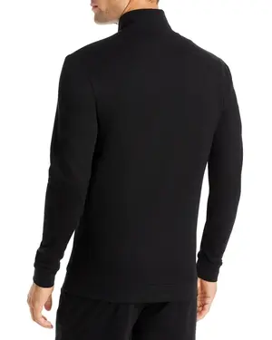 BOSS Ease Cotton Logo Print Full Zip Jacket