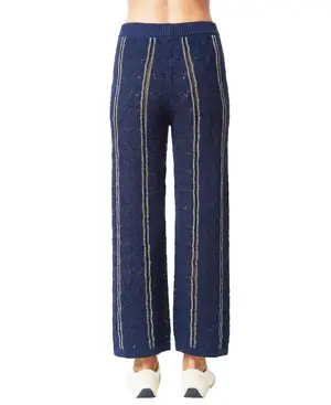 Central Park West Novelty Stitch Sweater Pants