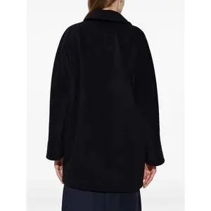 Max Mara Double Breasted Wool And Cashmere Coat - Black