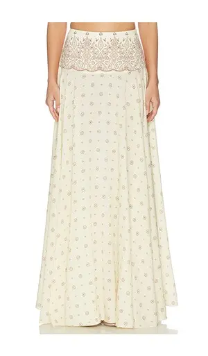 Devon Windsor Rylie Skirt In Cream - Crete