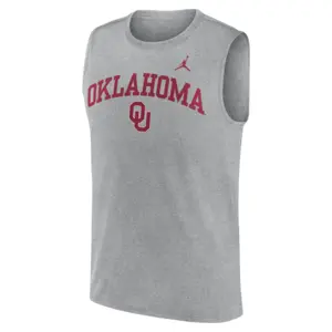 Nike Oklahoma Primetime Arch Legend Muscle Tank Top - Grey