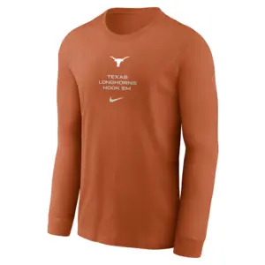 Nike Texas Sideline Dri-fit College Long-sleeve T-shirt - Orange