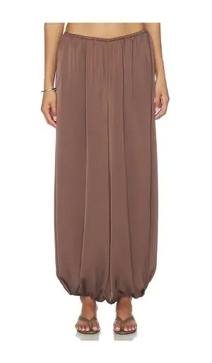 Faithfull The Brand Cove Balloon Pant - Chocolate