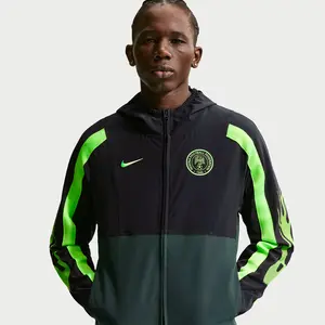Nike Nigeria Dri-fit Soccer Woven Jacket - Black
