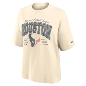 Nike Houston Texans Vintage Mod Boxy Nfl T-shirt - White
