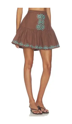 SENDERO PROVISIONS CO. Flare Skirt In Brown