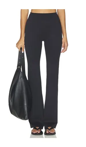NIKESKIMS Matte Slim Flare Pant In Black - Obsidian