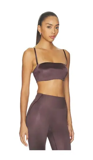 NIKESKIMS Shine Bandeau Bra In Brown
