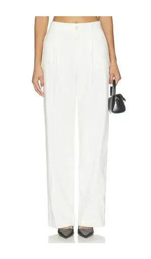 Paige Westin Trouser In Ivory - Bone
