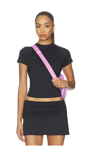 NIKESKIMS Airy Baby Tee In Black - Obsidian