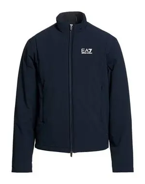 EA7 Jacket Size Polyamide, Elastane - Blue