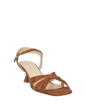 BALDININI Sandals Camel Size Leather