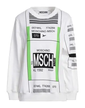 Moschino Cotton Crewneck Sweatshirt With Graphic Print