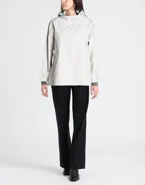 Herno Lightweight Linen Double-breasted Jacket With Detachable Hood