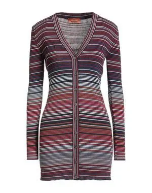 Missoni Striped Cotton And Viscose Cardigan - Red