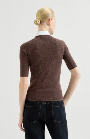 Brunello Cucinelli Sparkling Cashmere Lightweight Sweater