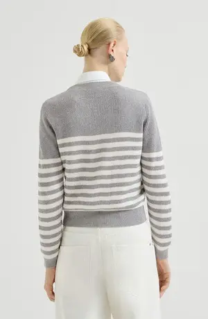 Brunello Cucinelli Cotton Sparkling Yarn Sweater