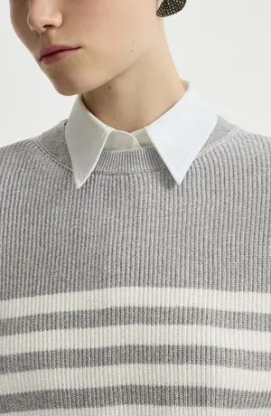 Brunello Cucinelli Cotton Sparkling Yarn Sweater