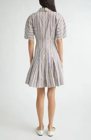 Lela Rose Stripe Cotton Dress