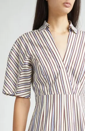 Lela Rose Stripe Cotton Dress