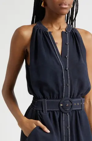 Ramy Brook Mavi Sleeveless Belted Minidress