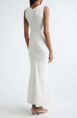 TOCCIN Inez Ruched Sleeveless Dress