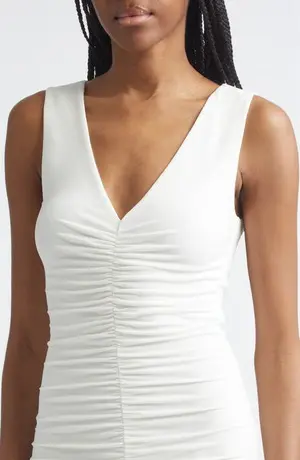 TOCCIN Inez Ruched Sleeveless Dress