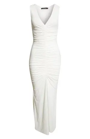 TOCCIN Inez Ruched Sleeveless Dress