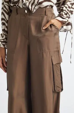 TOCCIN James Wide Leg Cargo Pants