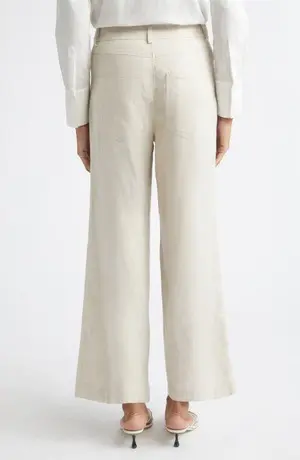 TOCCIN Blair Linen Blend Wide Leg Pants