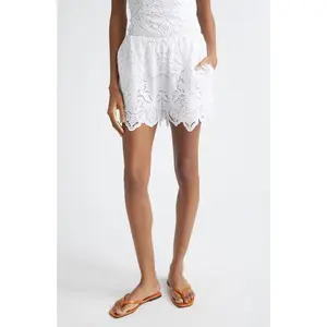 TOCCIN Pavlina Eyelet Embroidery Shorts - Optic