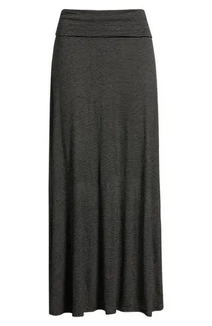 Loveappella Stripe Knit Maxi Skirt
