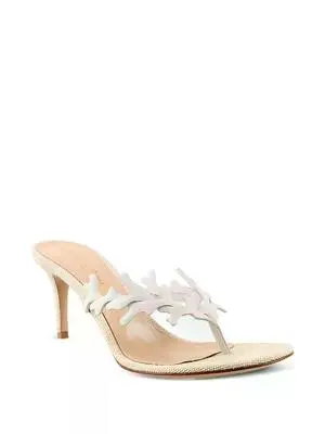 GIANVITO ROSSI High Stiletto Heel Thong Sandals - Neutrals