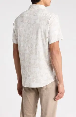 7 Diamonds Silas Short Sleeve Stretch Button-up Shirt