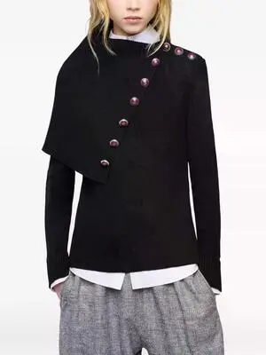 Rabanne Asymmetrical Sailor-collar Sweater