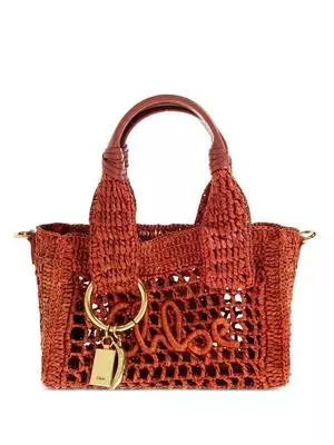 Chloé Medium Woven Tote Bag - Red