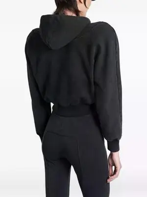 Vetements Padded Shoulder Zip-up Hoodie