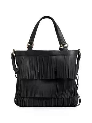 LANCEL Premier Flirt Fringed Bucket Bag