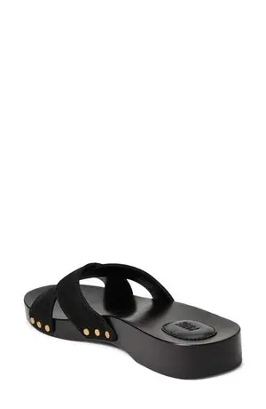Paige Inez Slide Sandal - Black