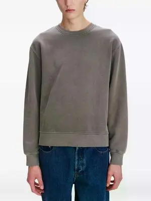 A.p.c. Logo-print Boxy Sweater - Grey