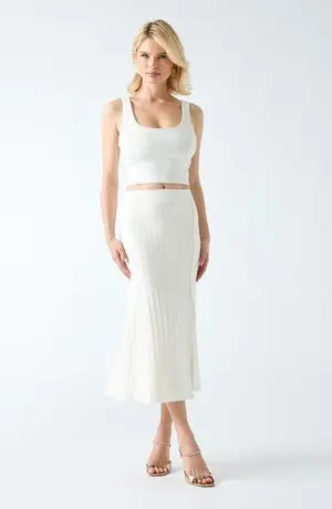 MARCIANO Kaeda Knit Side Slit Skirt