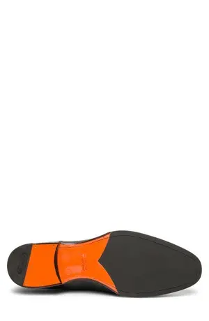 Santoni Burnished Calfskin Leather Lace-up Cap Toe Oxford