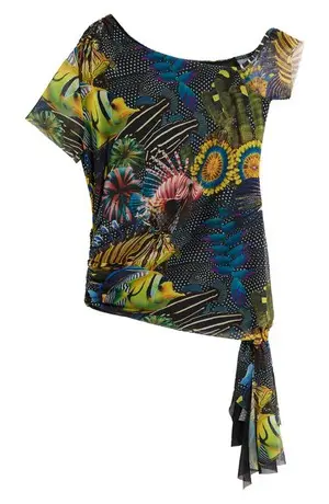 Desigual Tie Hem T-shirt