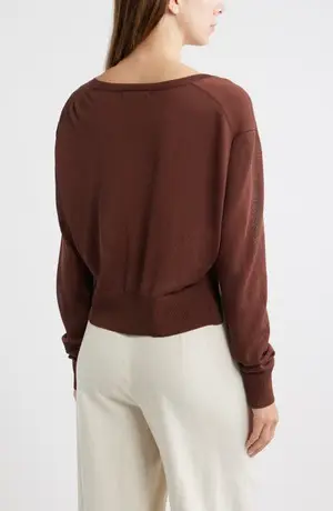 Deluc Granadella V-neck Sweater - Chocolate