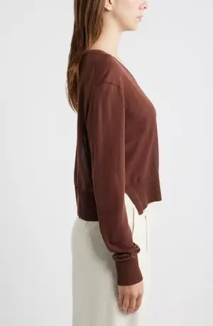 Deluc Granadella V-neck Sweater - Chocolate
