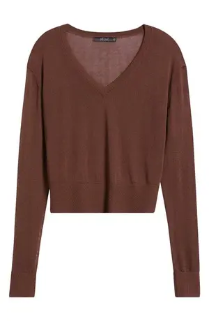 Deluc Granadella V-neck Sweater - Chocolate