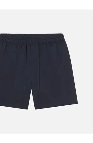 FRAME Seersucker Drawstring Shorts