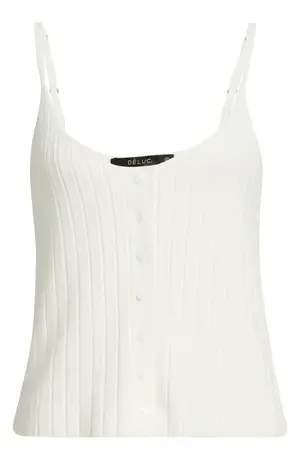Deluc Vieste Rib Knit Camisole - Ecru